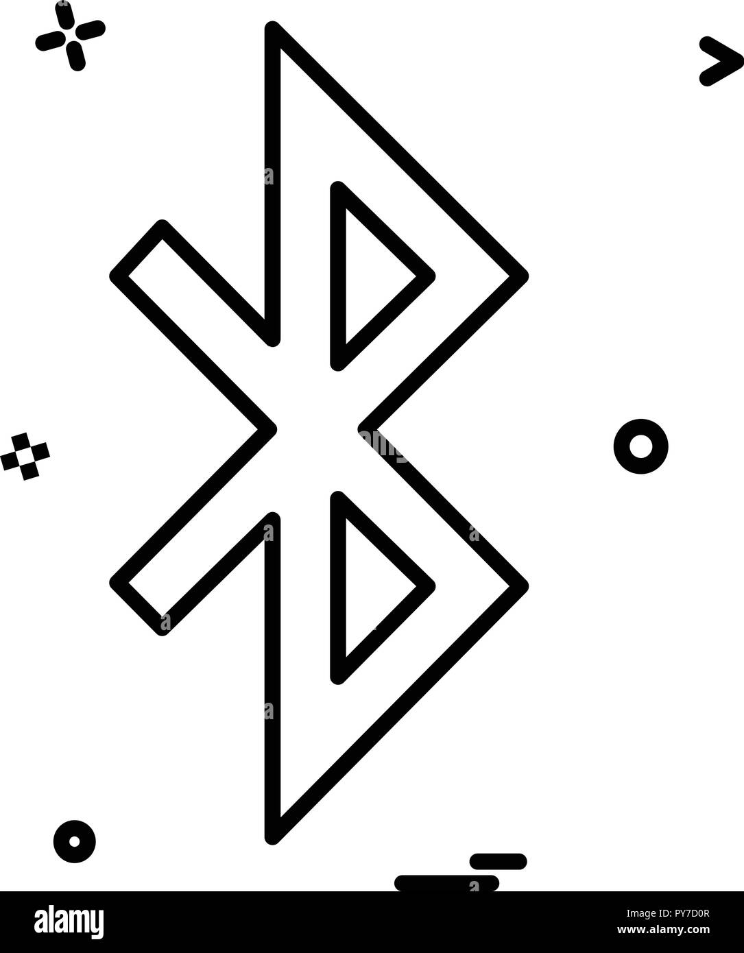 Bluetooth icon design vector Stock Vector Image & Art - Alamy