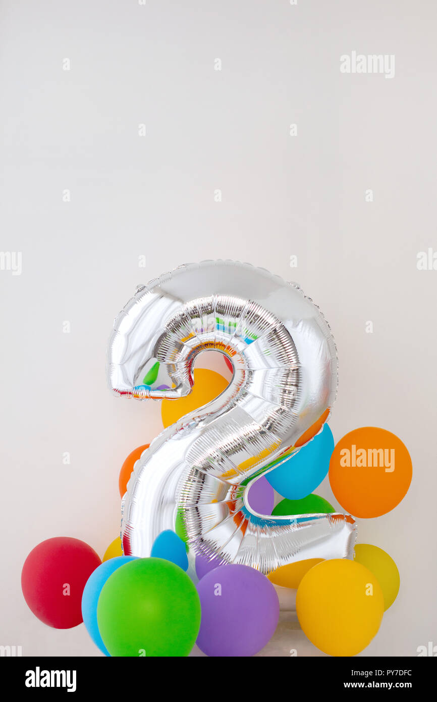 Number 2 balloon hi-res stock photography and images - Alamy