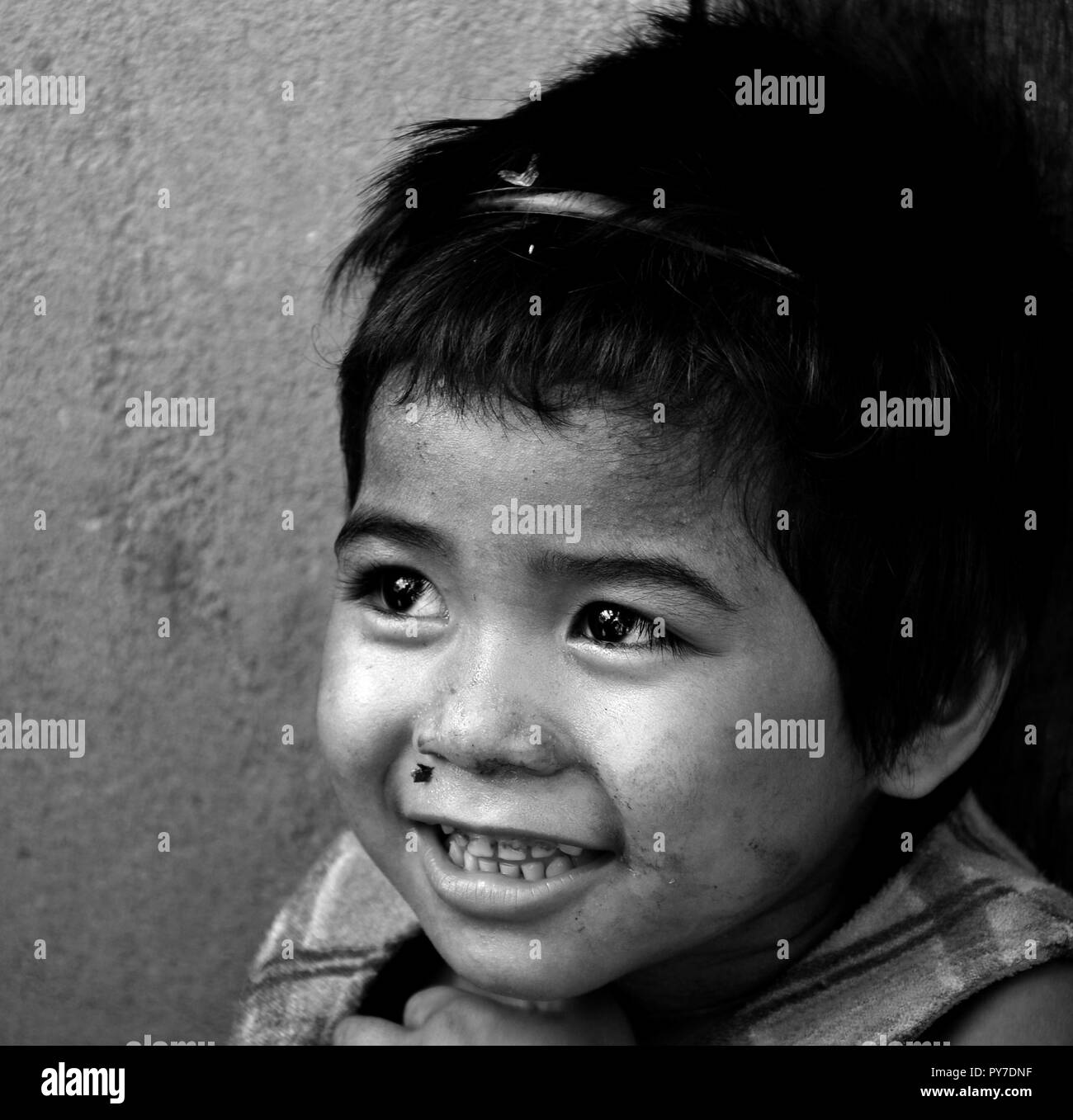 the eyes, the smile - the children in Tay Nguyen, VietNam Stock Photo ...