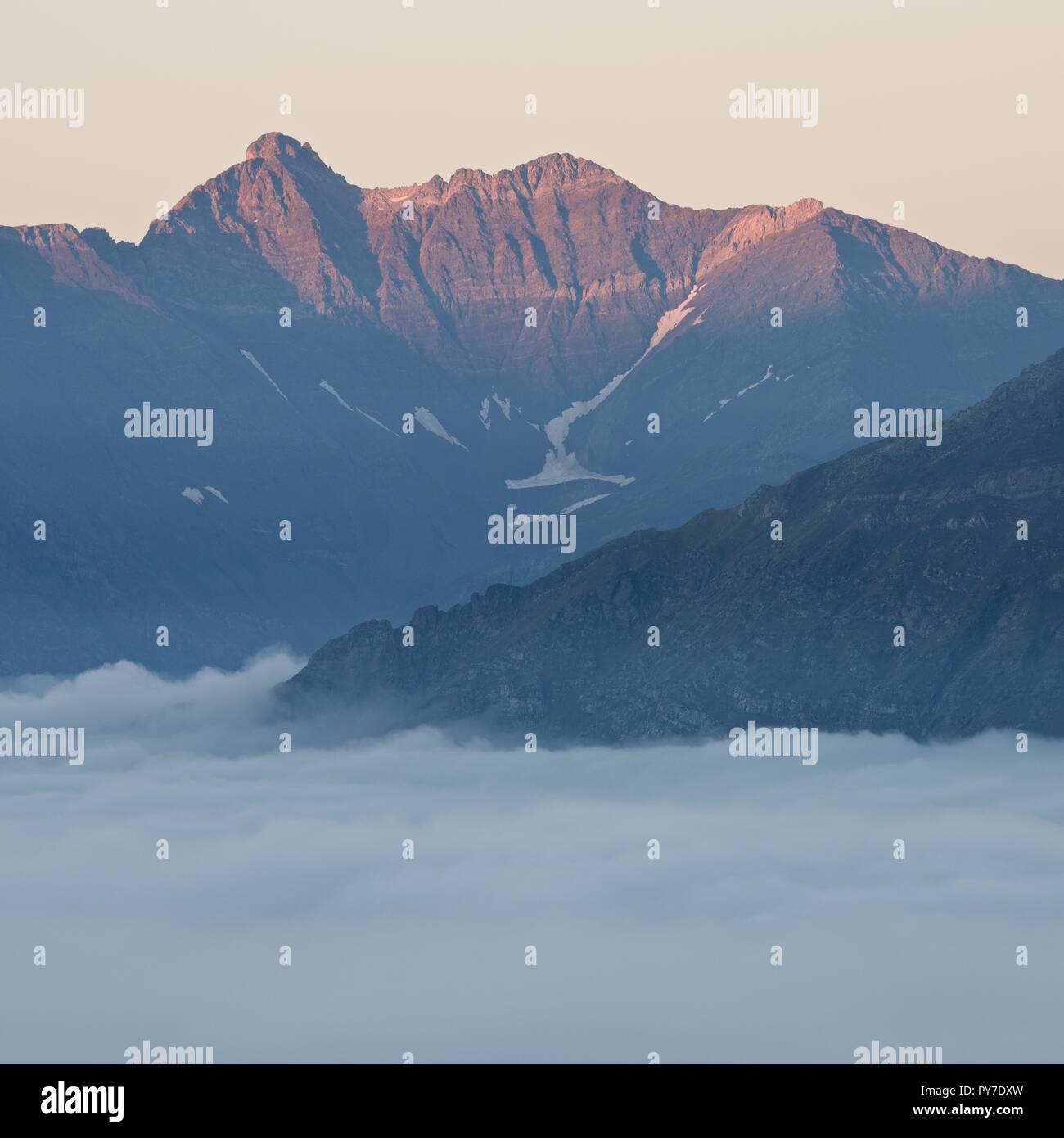 A Cloud Inversion above Gavarnie Stock Photo - Alamy