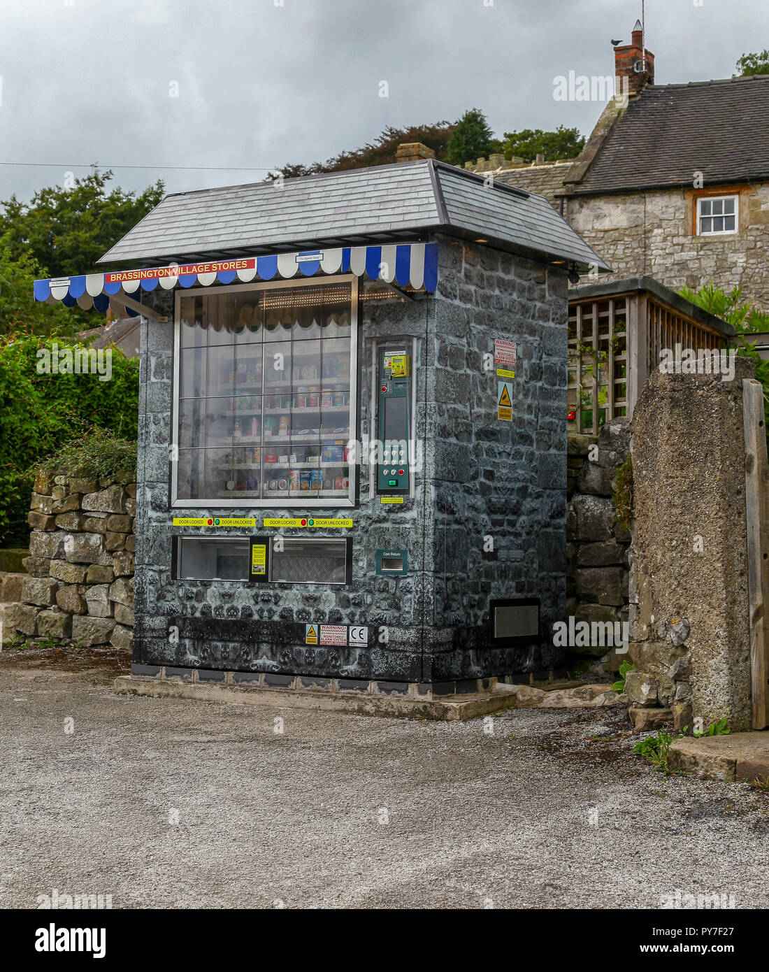 An automated village shop, "speedy shop", in the rural village of ...