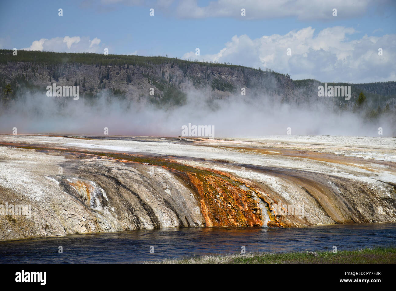 Active geyser in the Yellowstone National Park, USA Stock Photo - Alamy