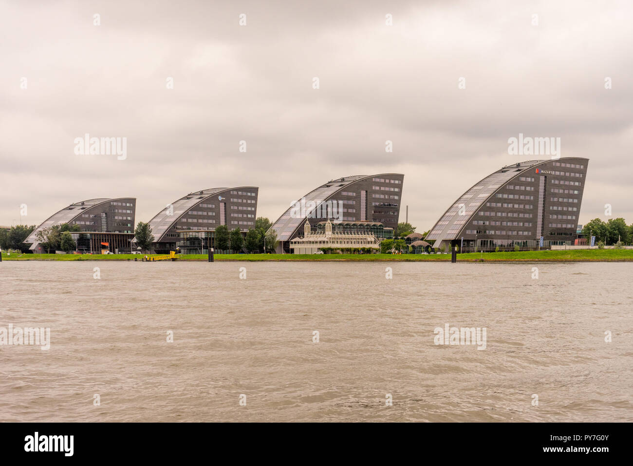 Rotterdam, Netherlands - 16 July, 2016: The Mazars accountant building ... Rotterdam, Netherlands - 16 July, 2016: The Mazars accountant building ...