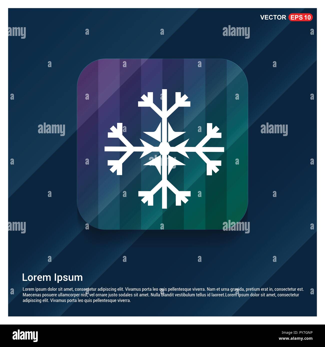 Snow Flake Icon Stock Vector Image & Art - Alamy