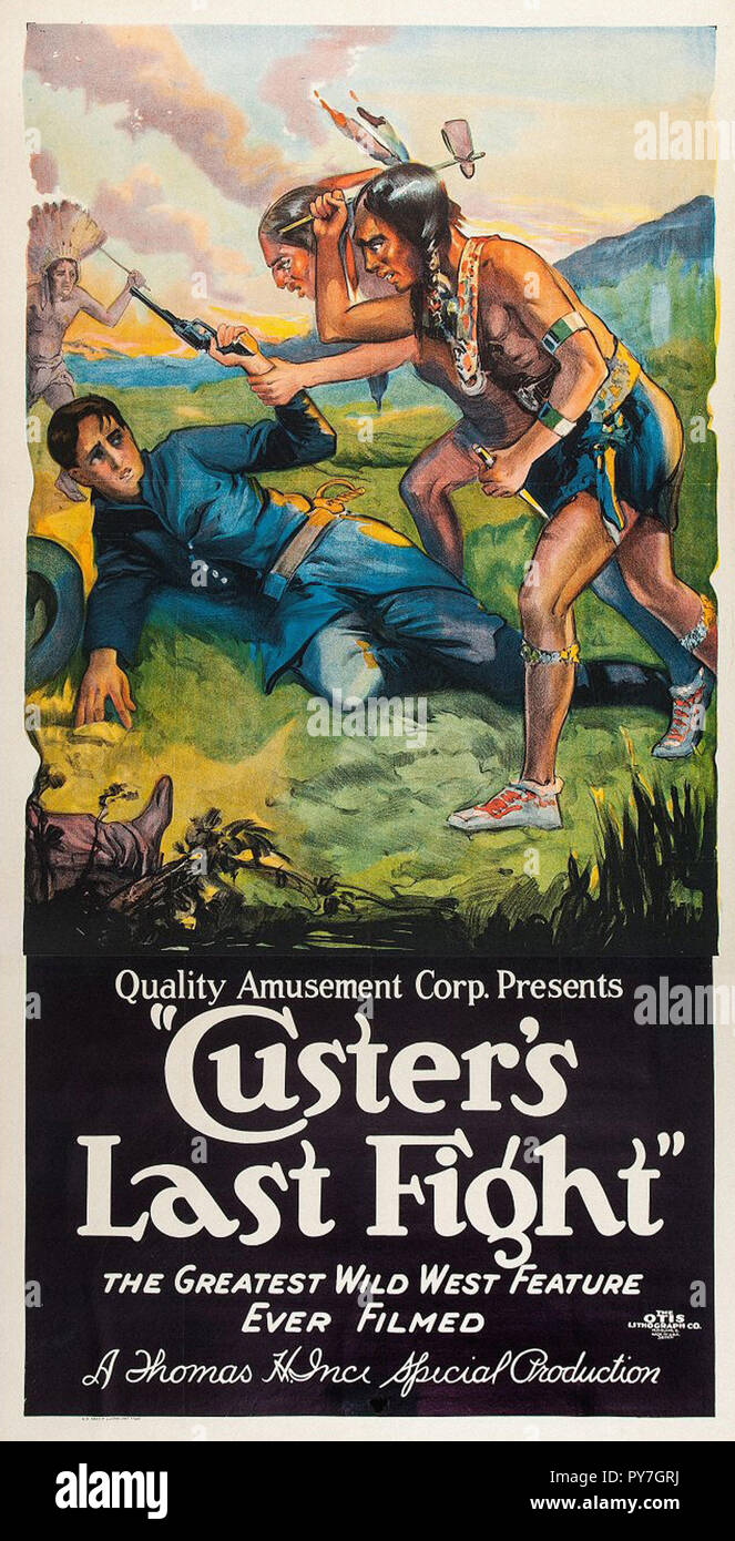 Custer's Last Fight - Original Movie Poster Stock Photo - Alamy