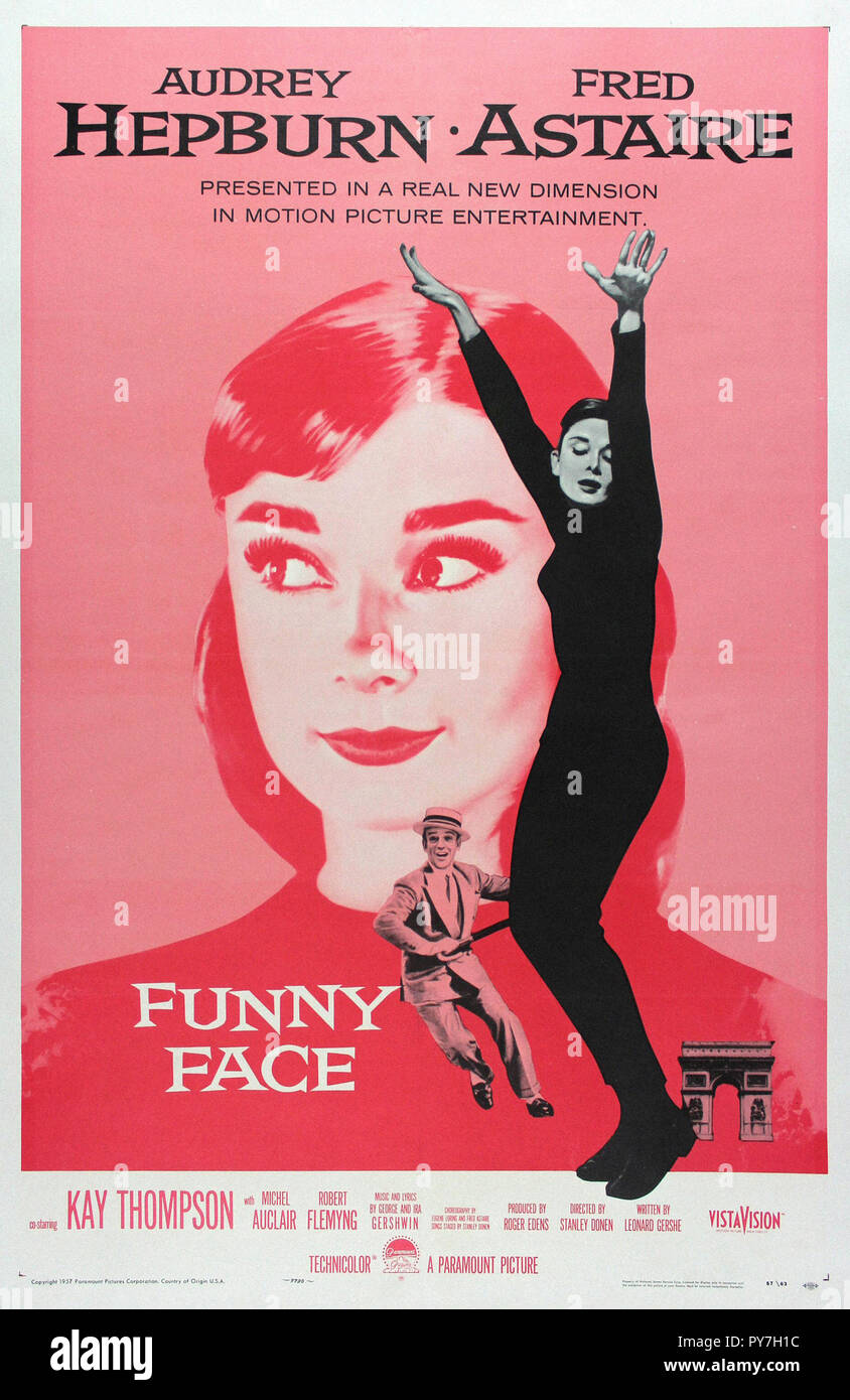 Funny Face - Original Movie Poster Stock Photo - Alamy