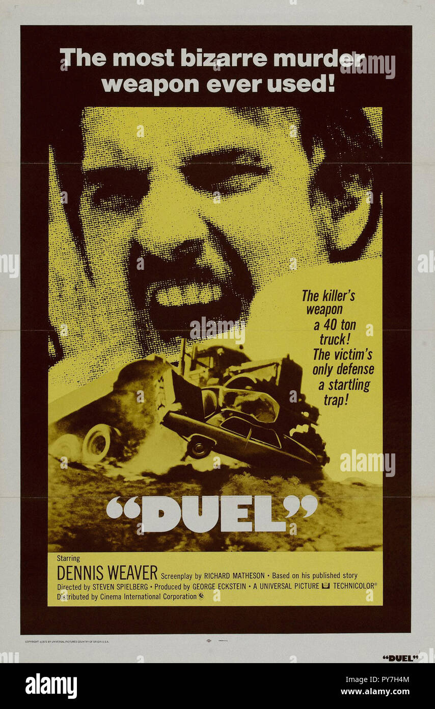 "Duel" - Original Movie Poster Stock Photo - Alamy