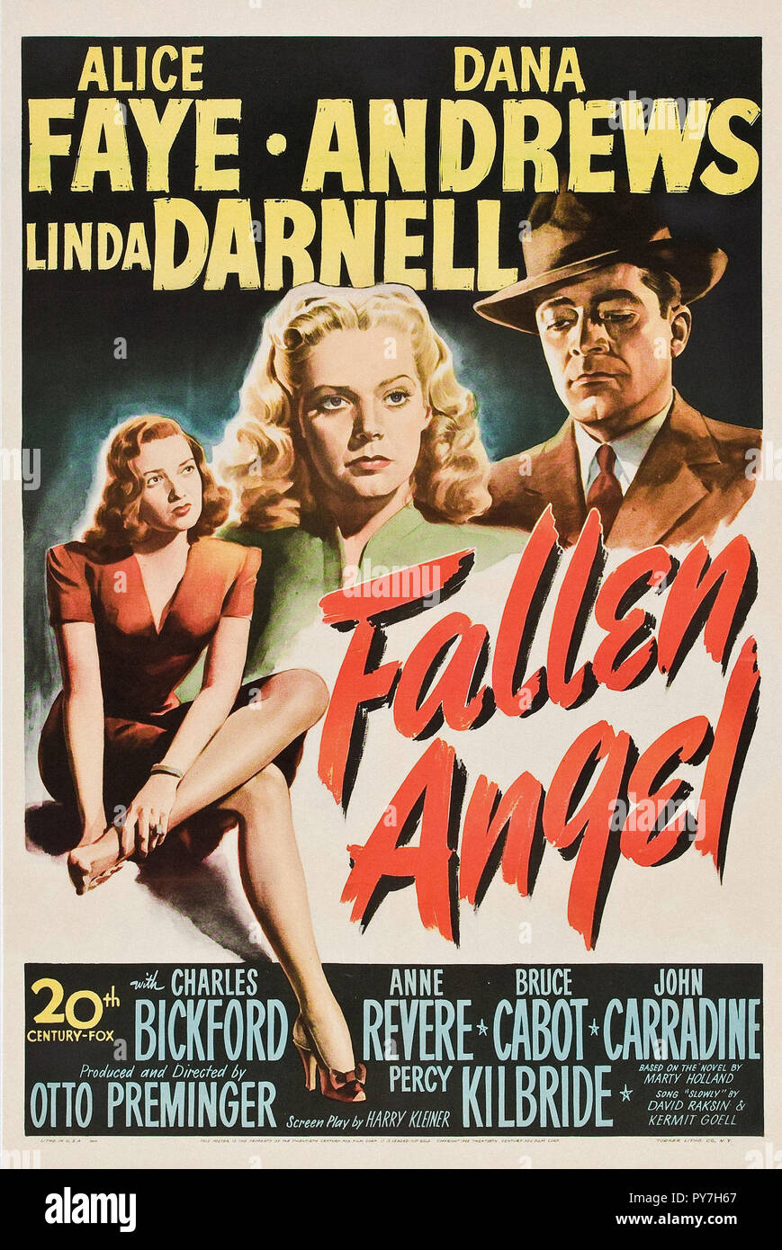 Fallen Angel - Original Movie Poster Stock Photo - Alamy