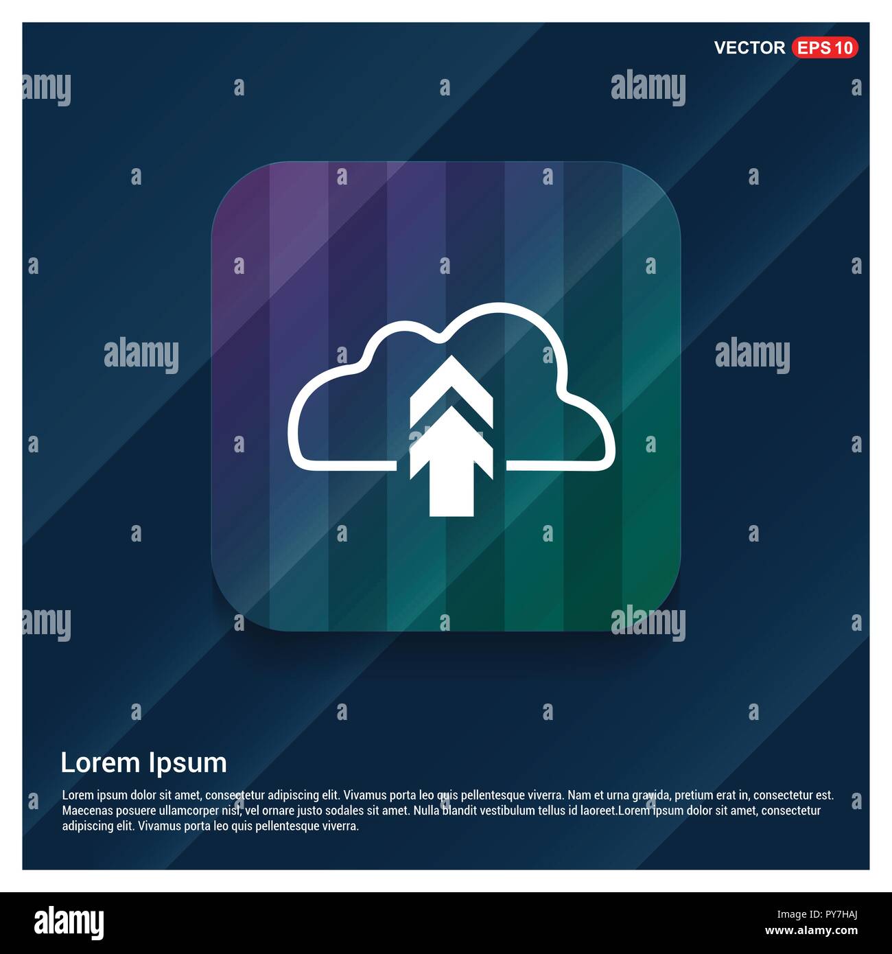 Cloud Upload Icon Stock Vector Image & Art - Alamy