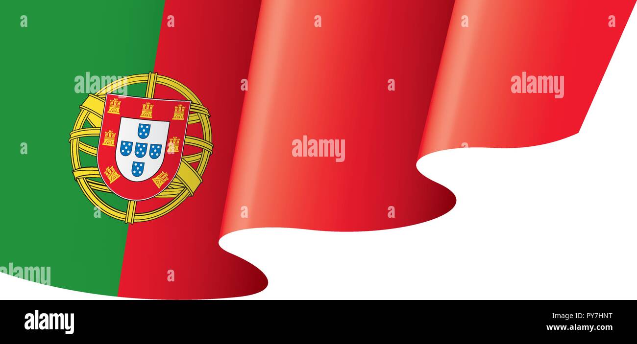 Portugal flag, vector illustration on a white background Stock Vector ...