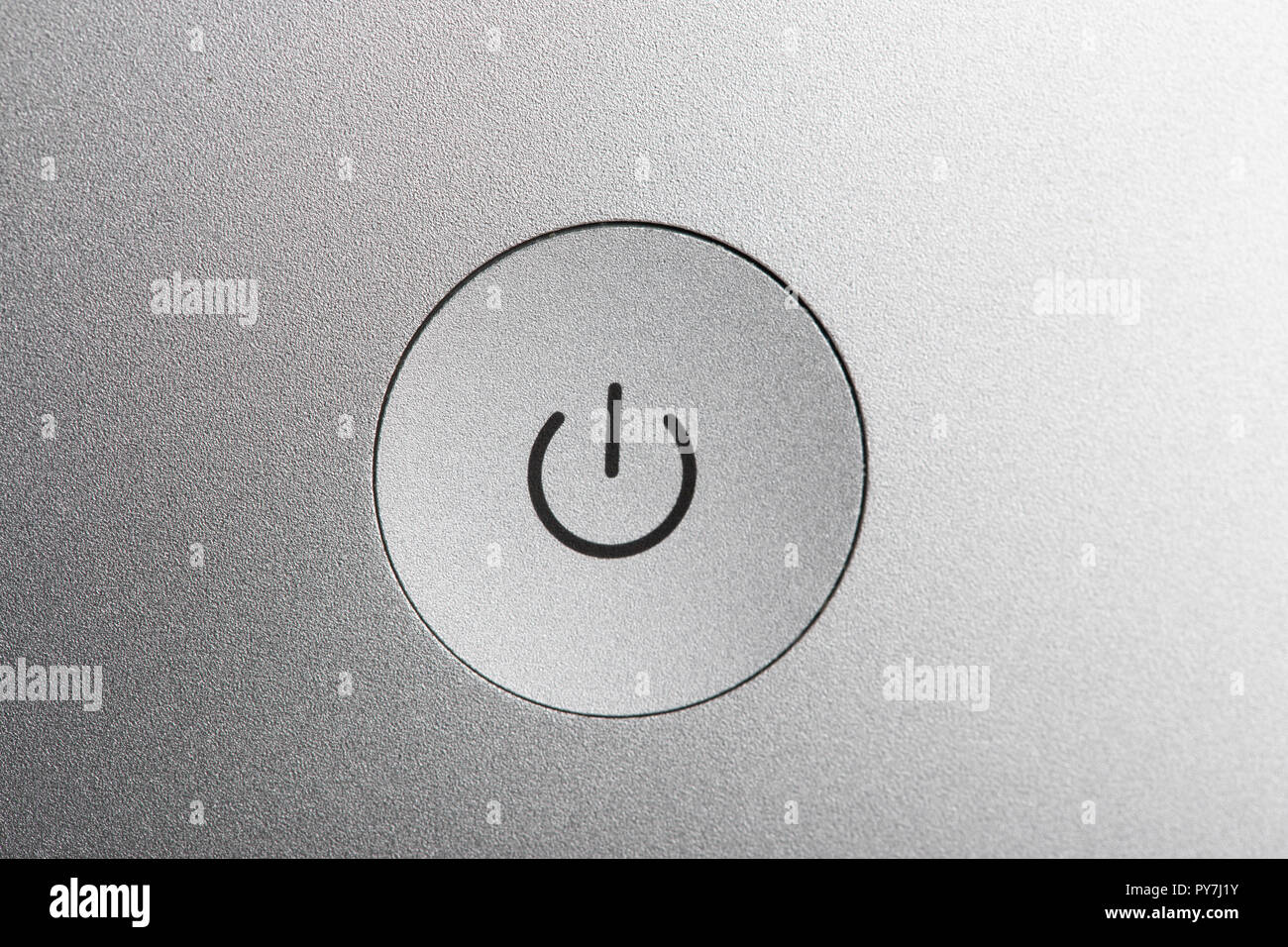 Power button with icon Stock Photo - Alamy