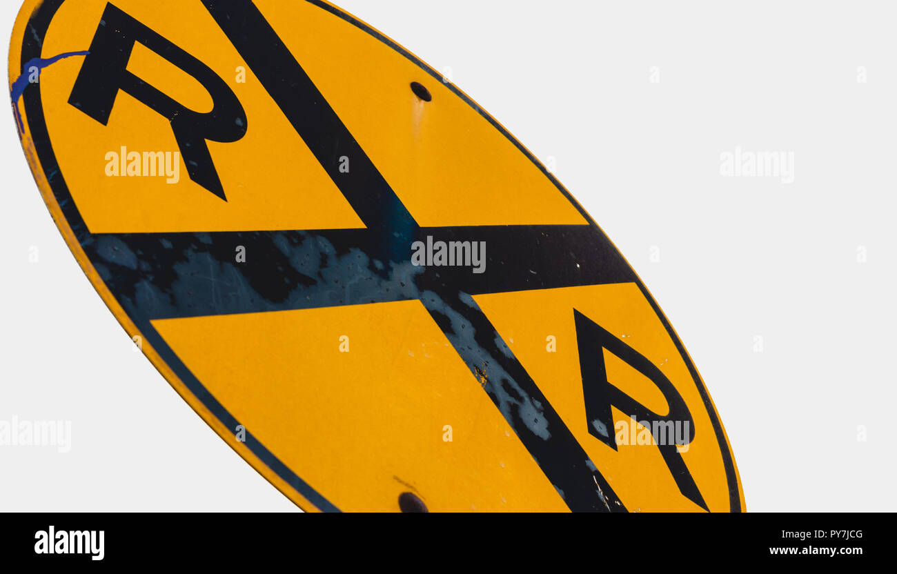 Rr sign and tracks hi-res stock photography and images - Alamy
