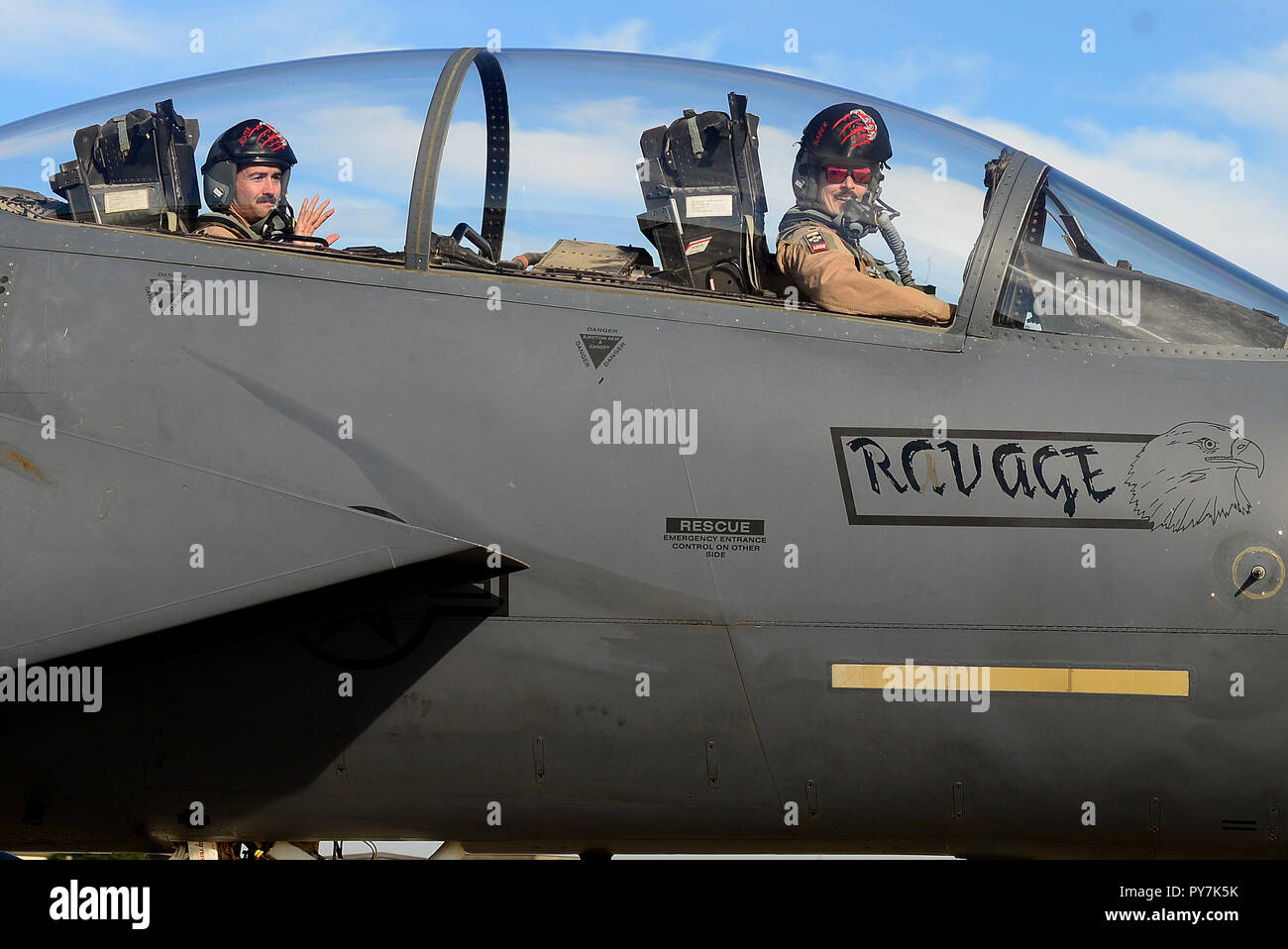 F-15E Strike Eagle aircrews assigned to the 494th Fighter Squadron ...