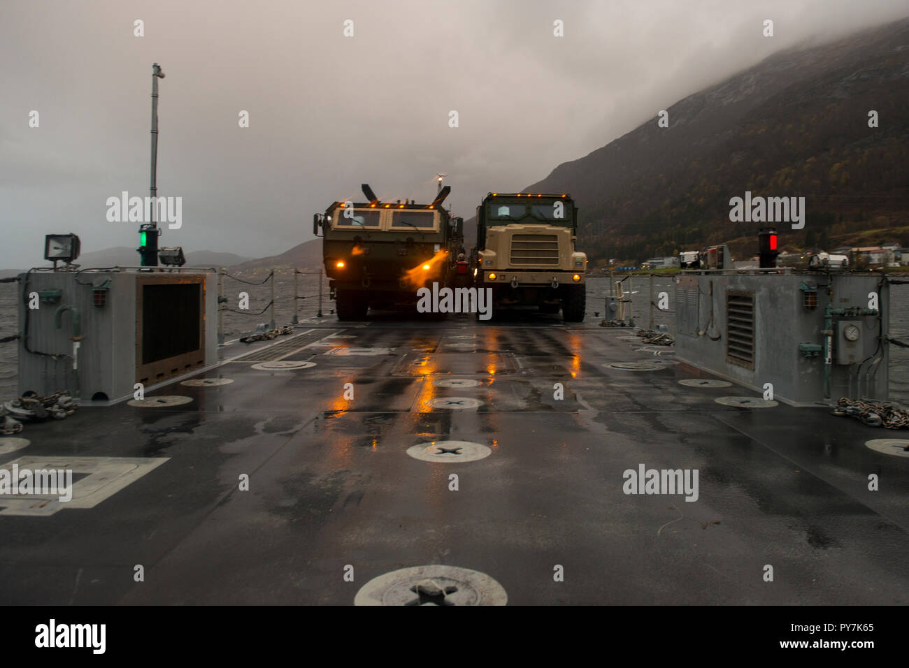 181021-N-VO150-0868 (Oct. 21, 2018) – A logistics vehicle system ...