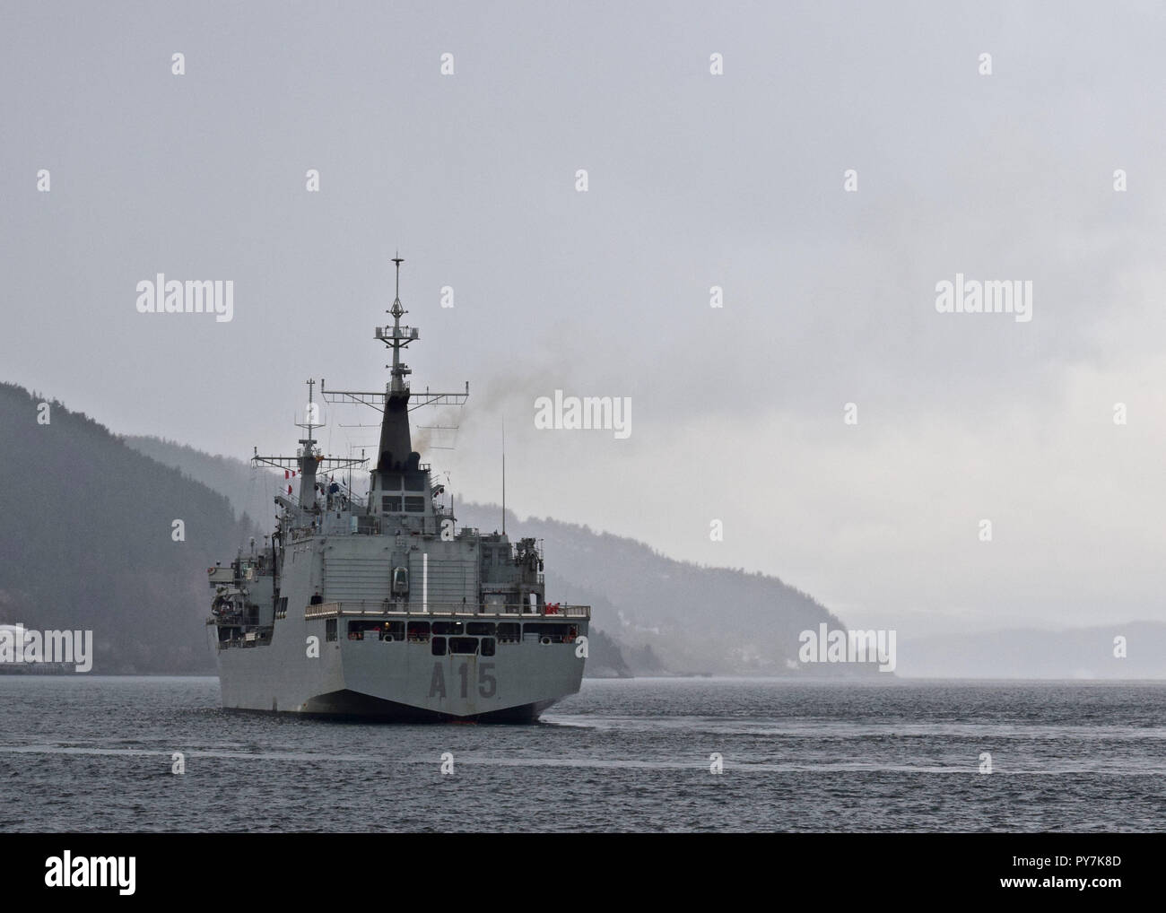 Standing NATO Maritime Group Two (SNMG2) ship Spanish resupply ship ...
