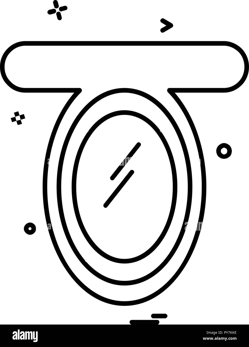 Mirror icon design vector Stock Vector Image & Art - Alamy