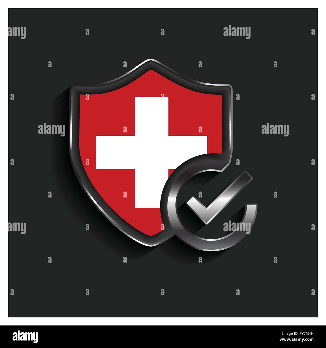 Switzerland flag design vector Stock Vector Image & Art - Alamy