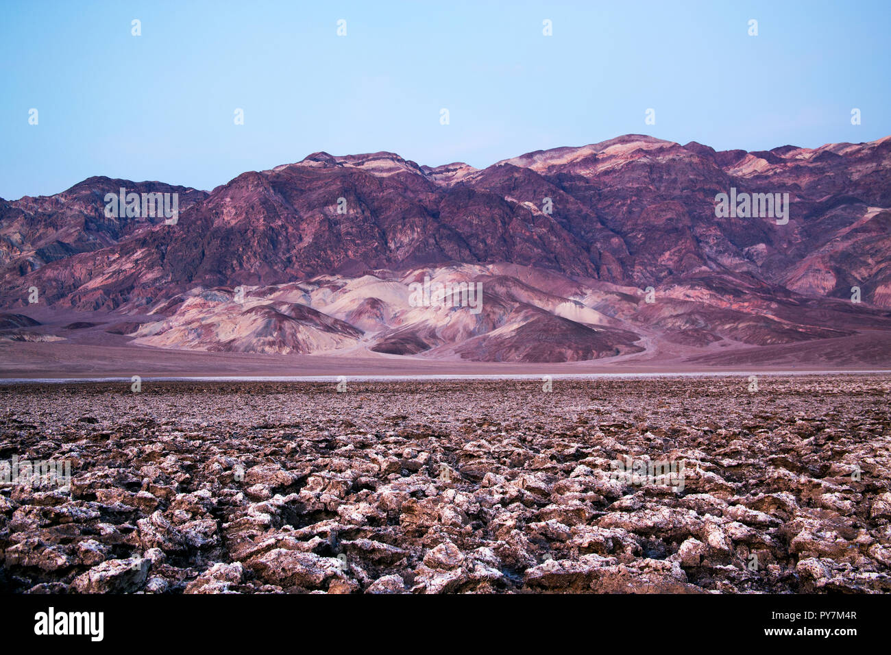 Devil's Golf Course, Death Valley National Park, Southern California ...