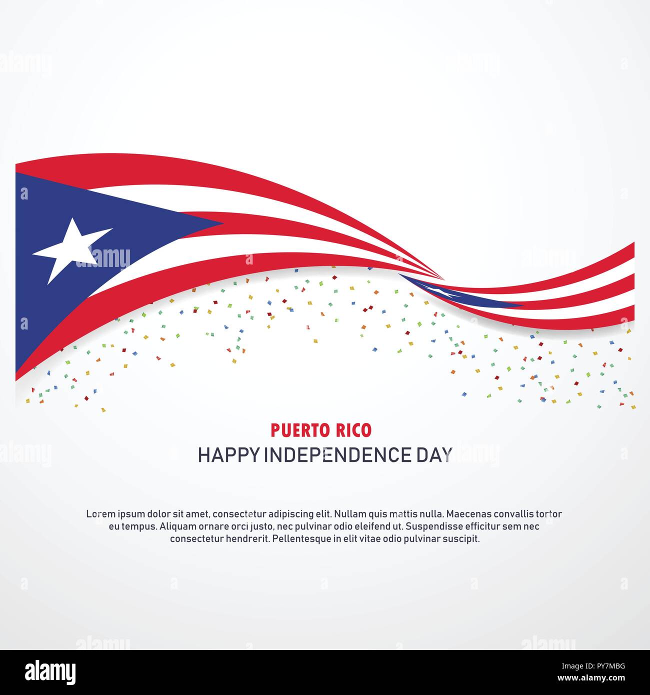 Puerto Rico Happy independence day Background Stock Vector Image & Art ...