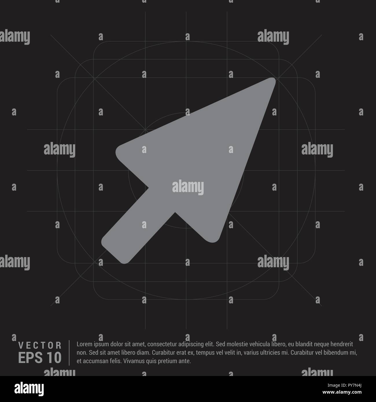 Pixelated hand cursor icon image Stock Vector Images - Alamy