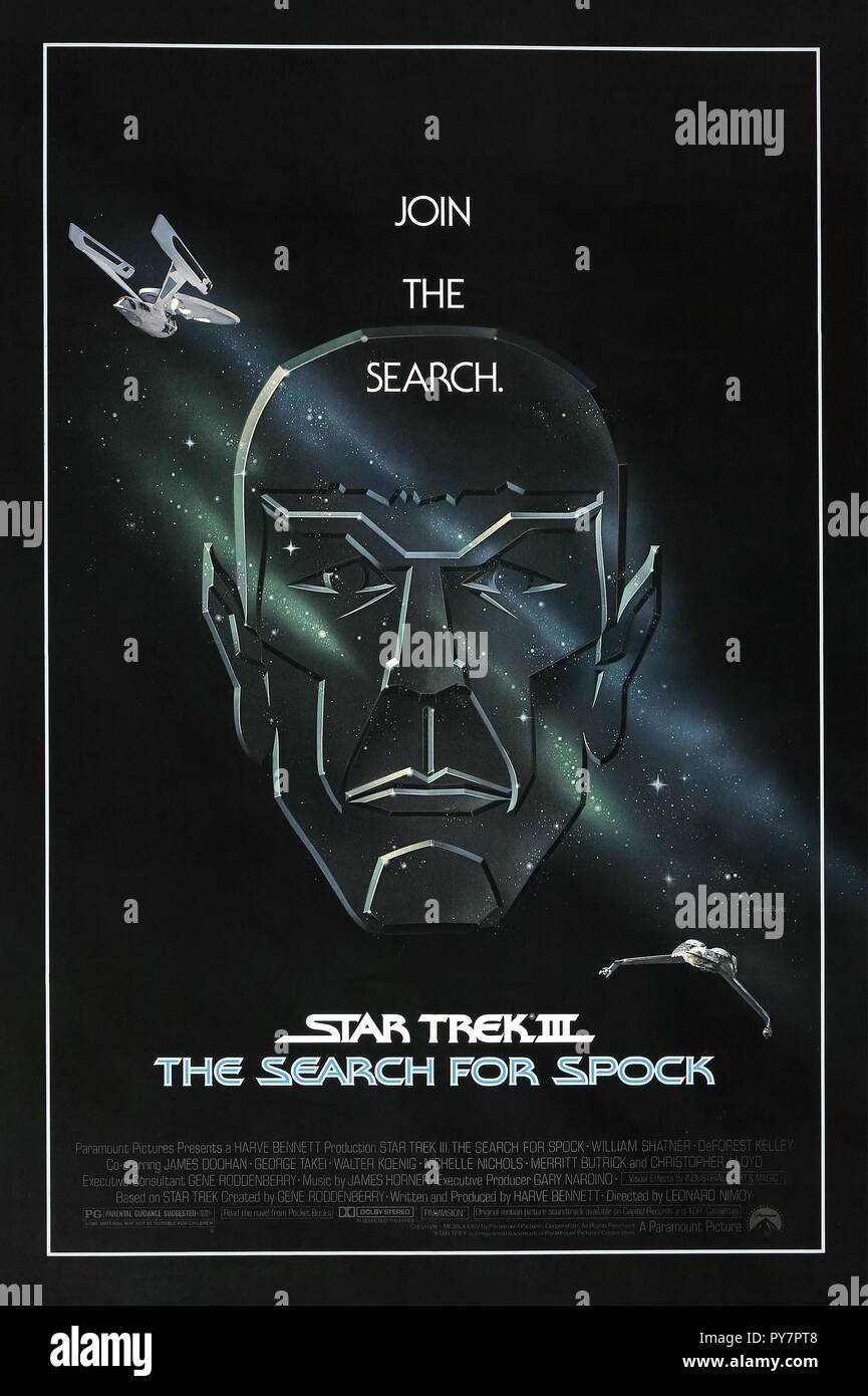 Original film title: STAR TREK III: THE SEARCH FOR SPOCK. English title ...