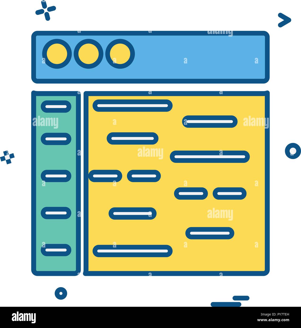 Web layouts icon design vector Stock Vector Image & Art - Alamy