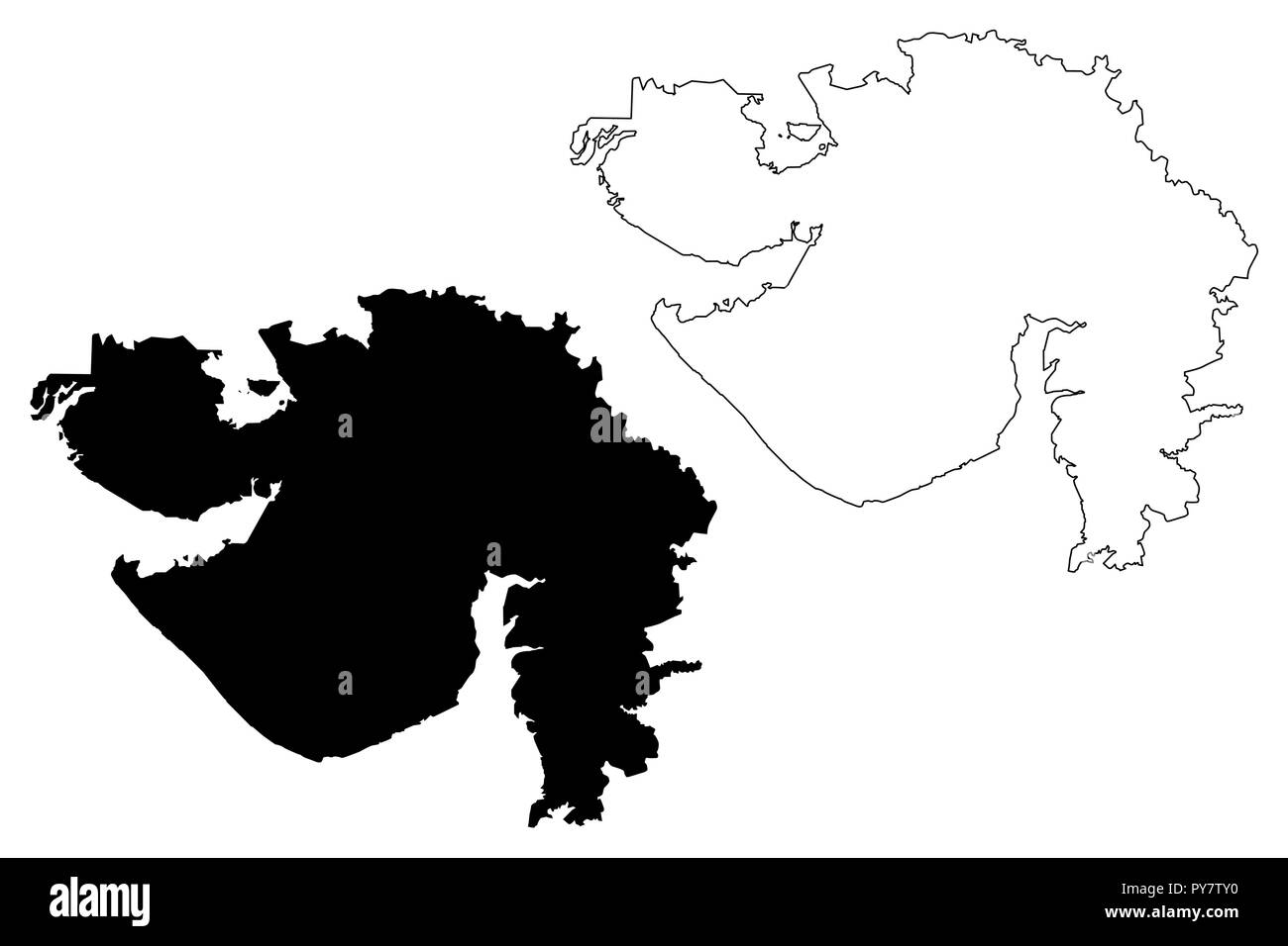 Gujarat (States and union territories of India, Federated states ...
