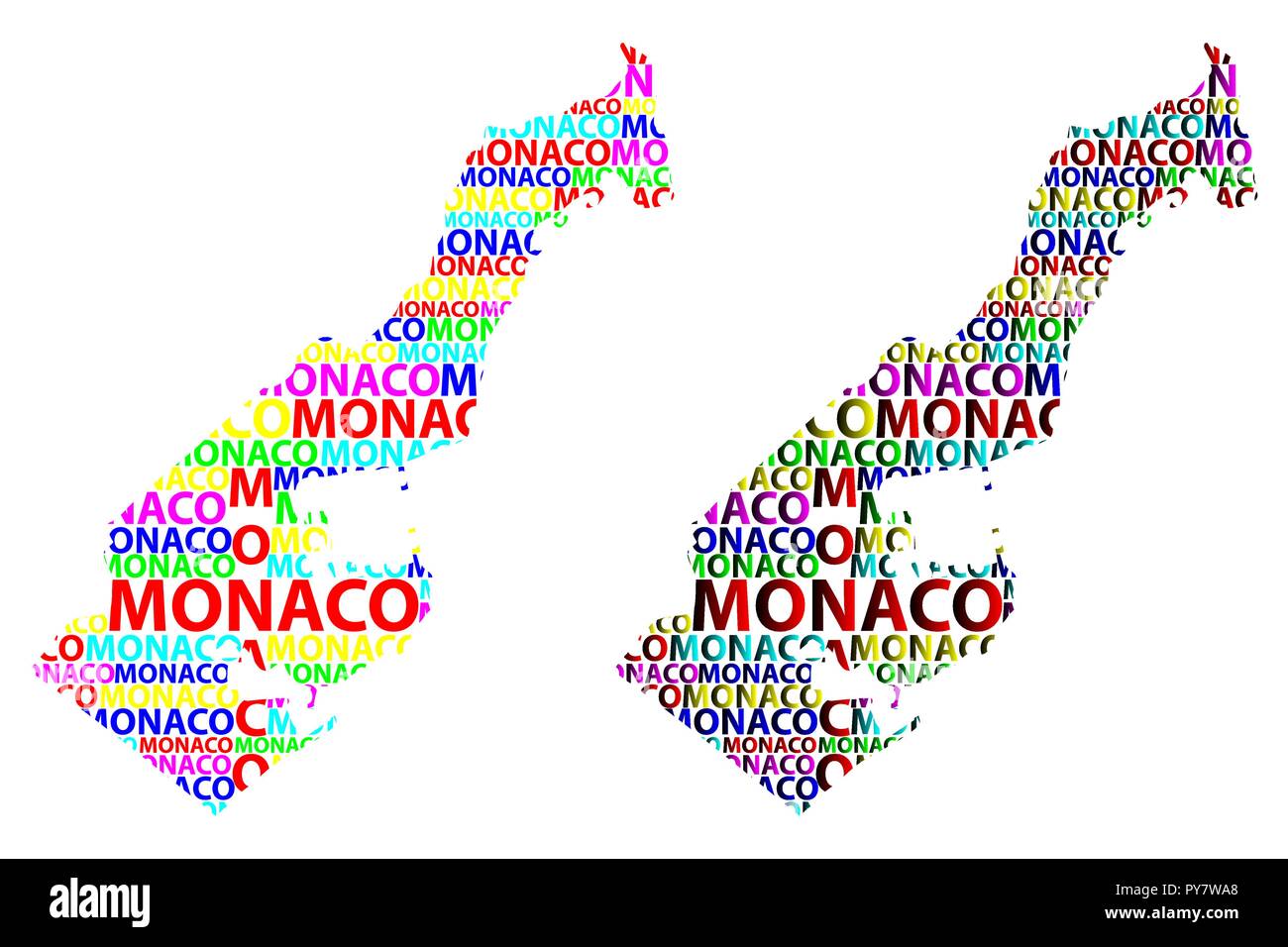 Map of monte carlo Stock Vector Images - Alamy
