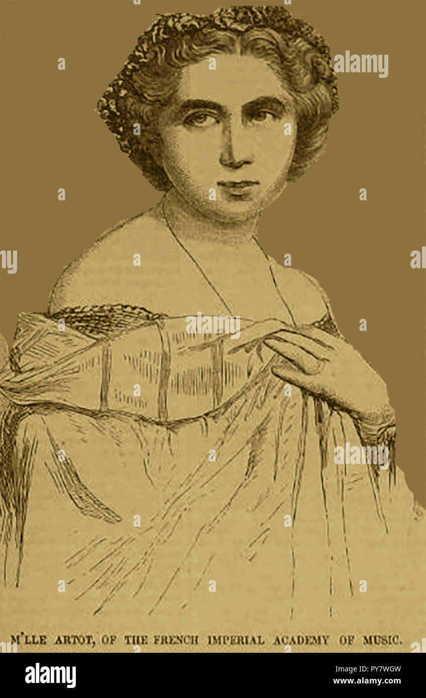 An early portrait from 1859 of Désirée Artôt (1835 – 1907) (aka Désirée ...