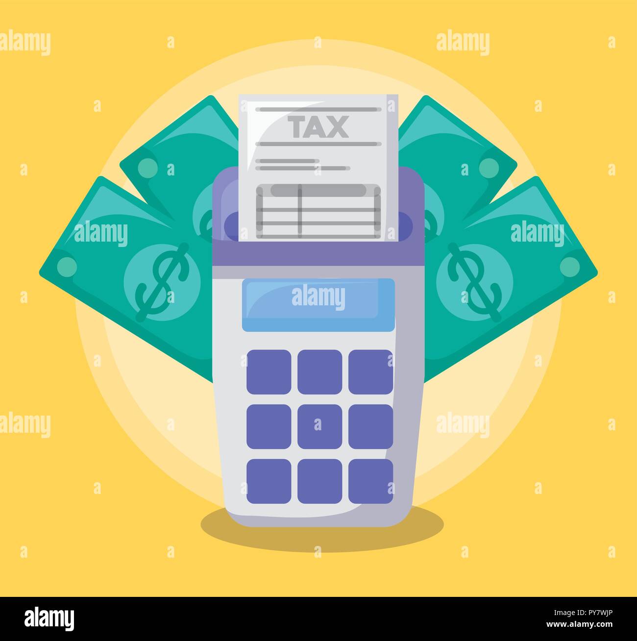 voucher with economy and financial icons vector illustration design ...