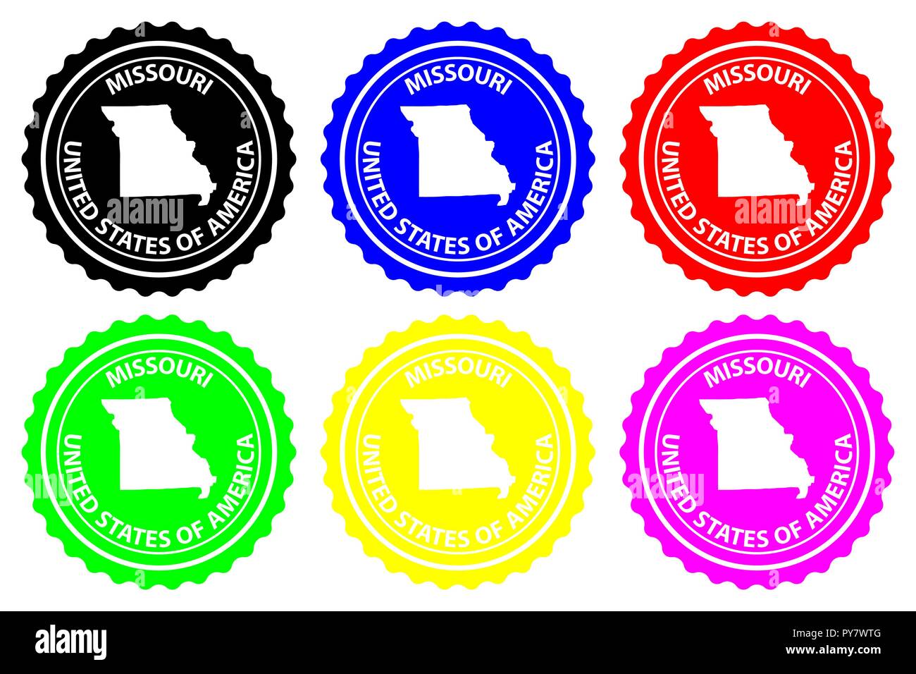 Missouri - rubber stamp - vector, Missouri (United States of America ...