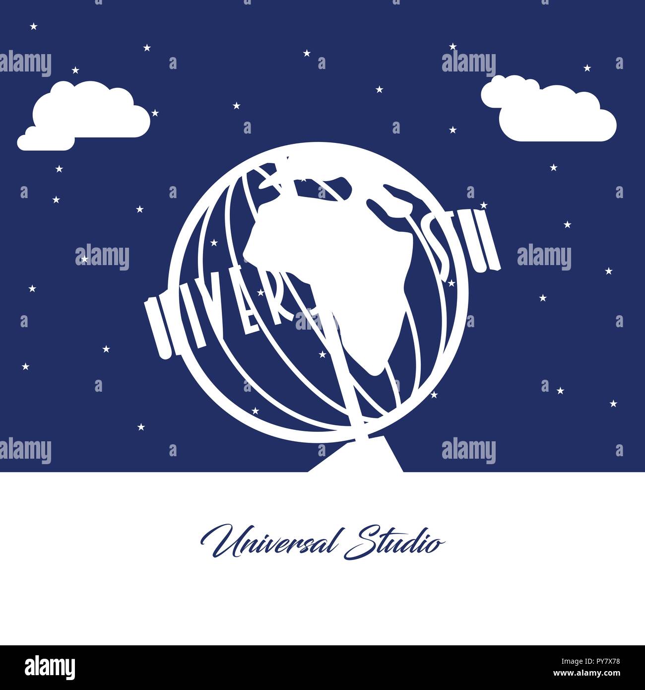 World Famous landmarks and monuments design with blue background vector ...