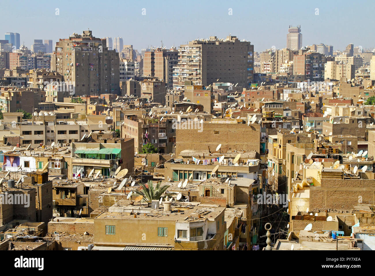 Aerial shot of residential neighbourhood in Cairo Stock Photo - Alamy