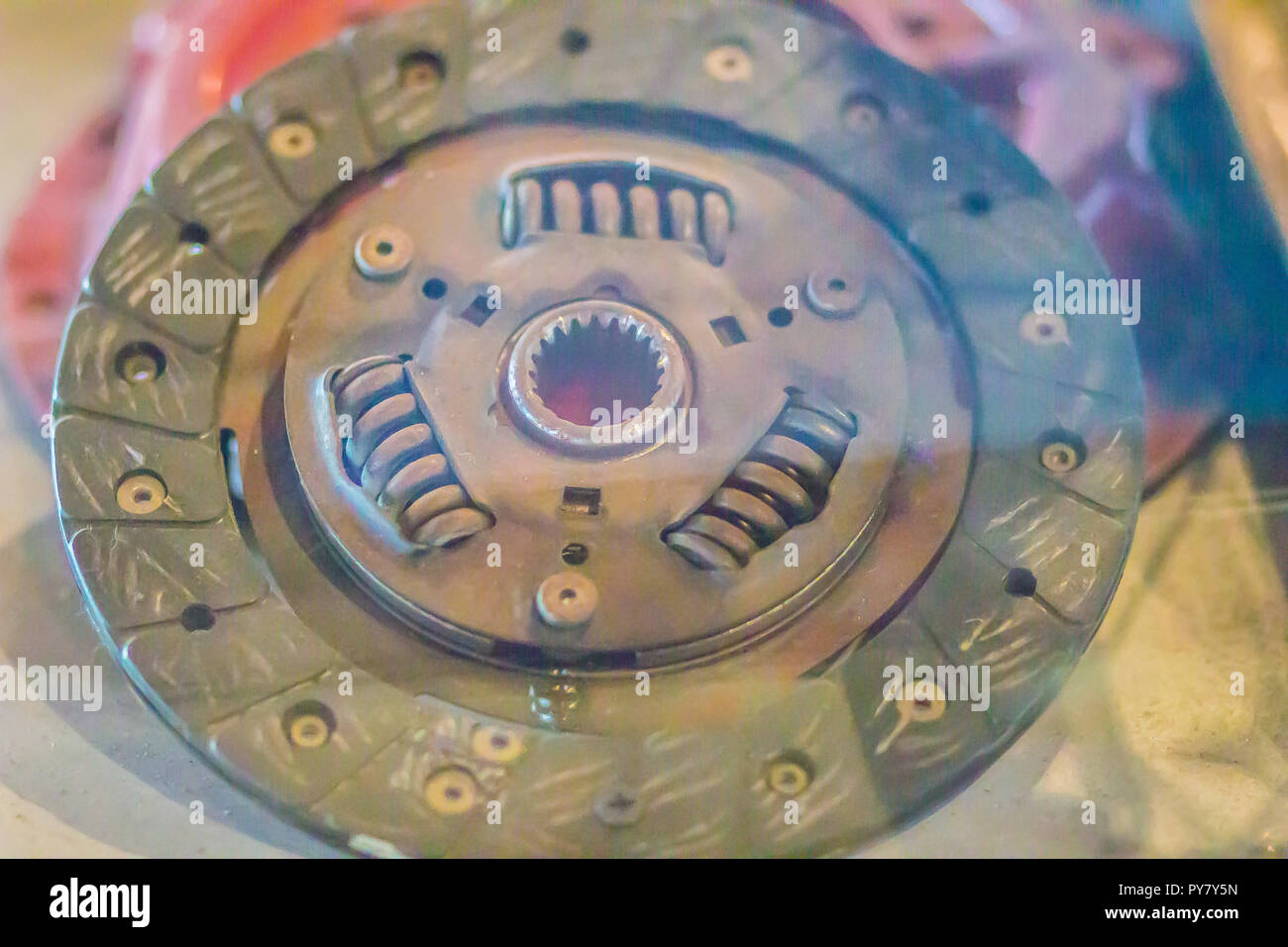 Sample product of steel clutch disc set for car engine Stock Photo - Alamy