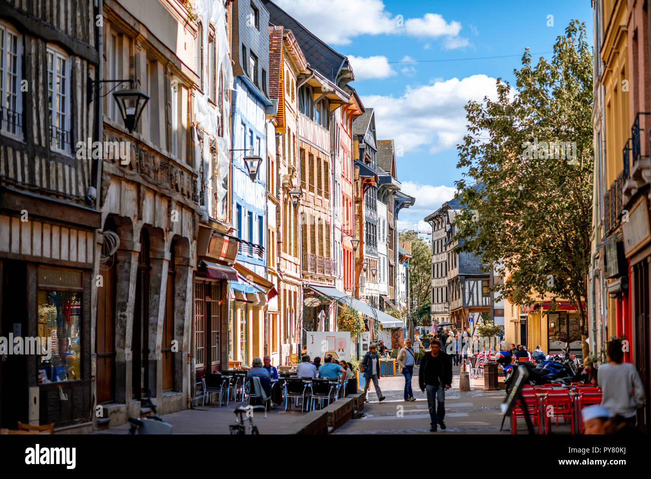 Old medieval city of rouen, france hi-res stock photography and images ...