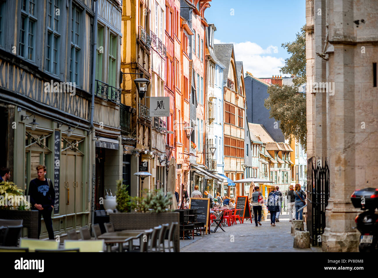 Old medieval city of rouen, france hi-res stock photography and images ...