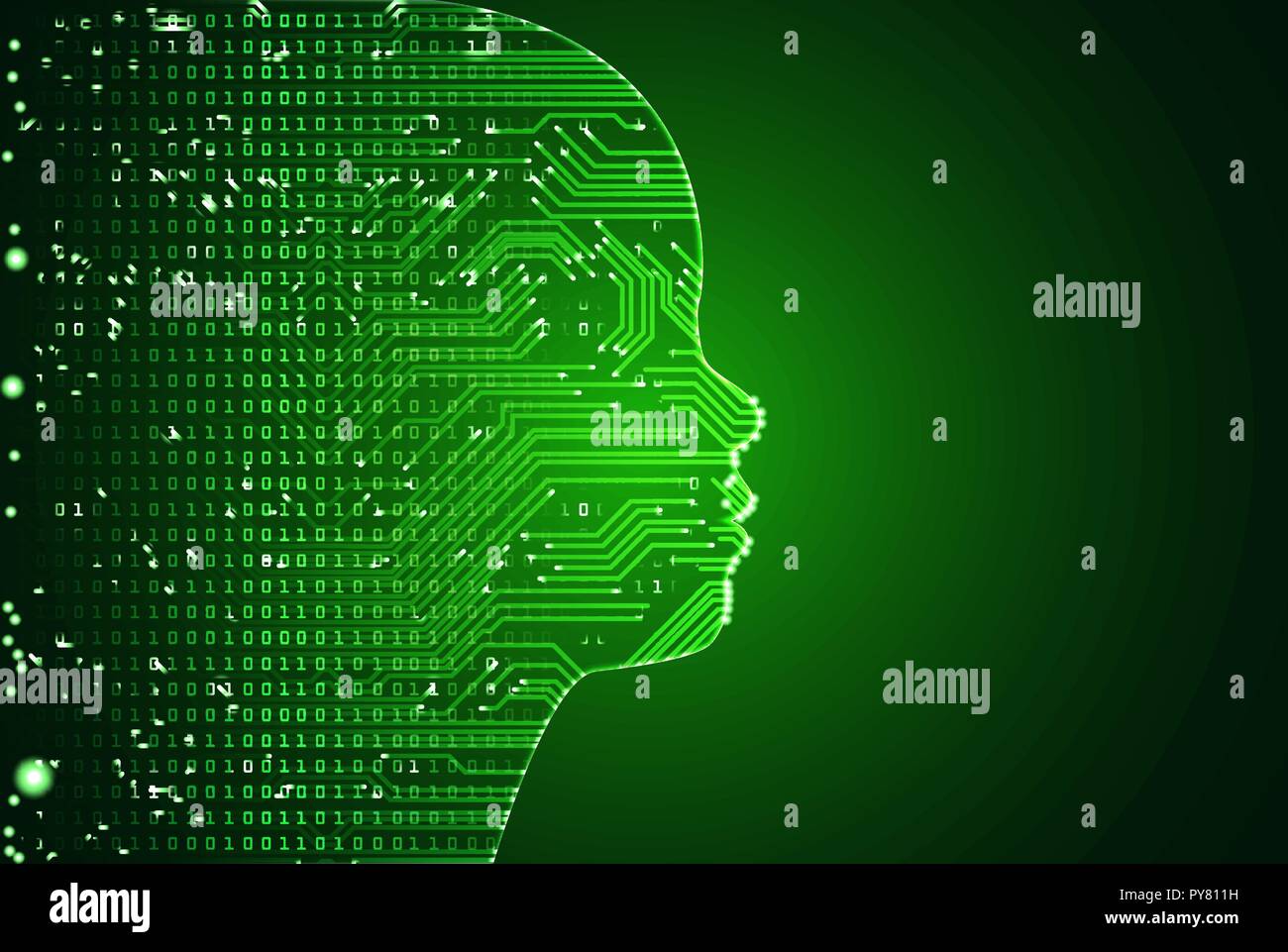 Robot programming language background Stock Vector Images - Alamy