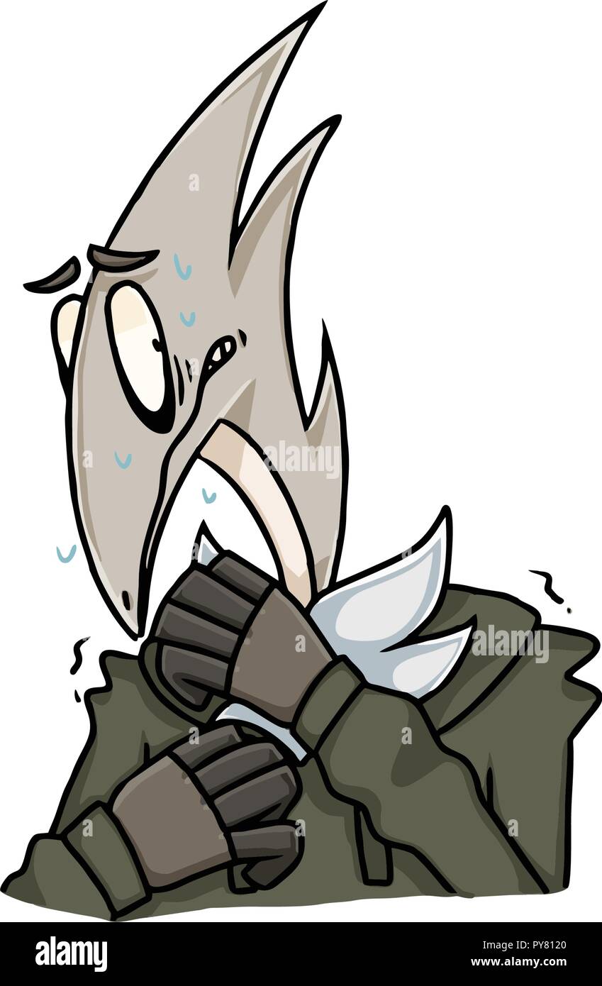 Vector drawing showing anxiety disorder emotion Stock Vector Image ...