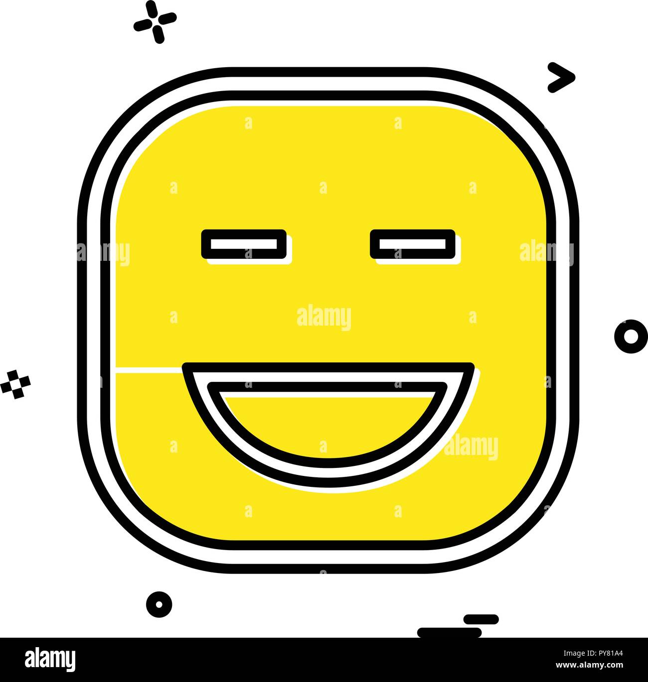 Smiley icon design vector Stock Vector Image & Art - Alamy