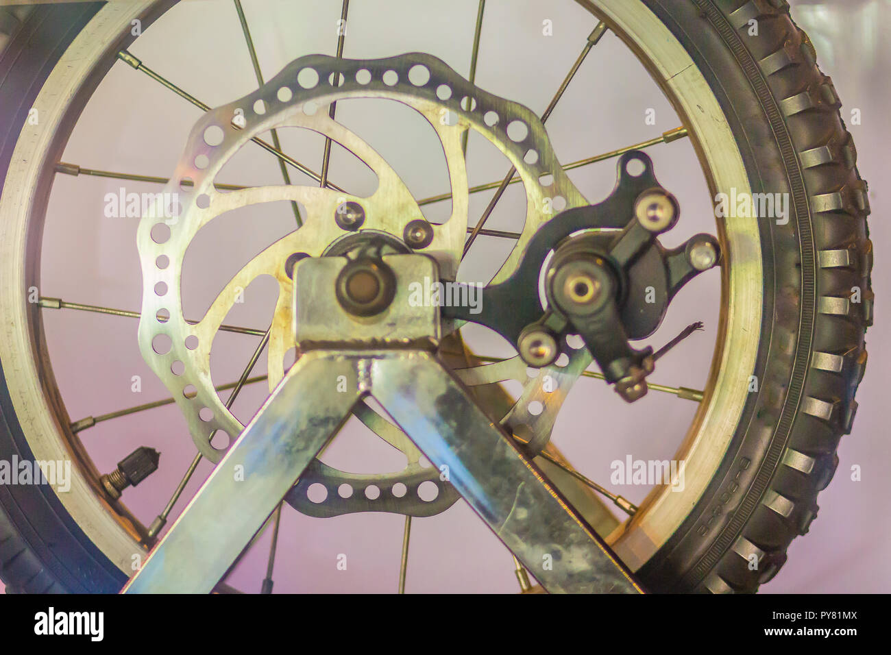 Sample product of disk brake system and wheel of automatic motorcycle ...