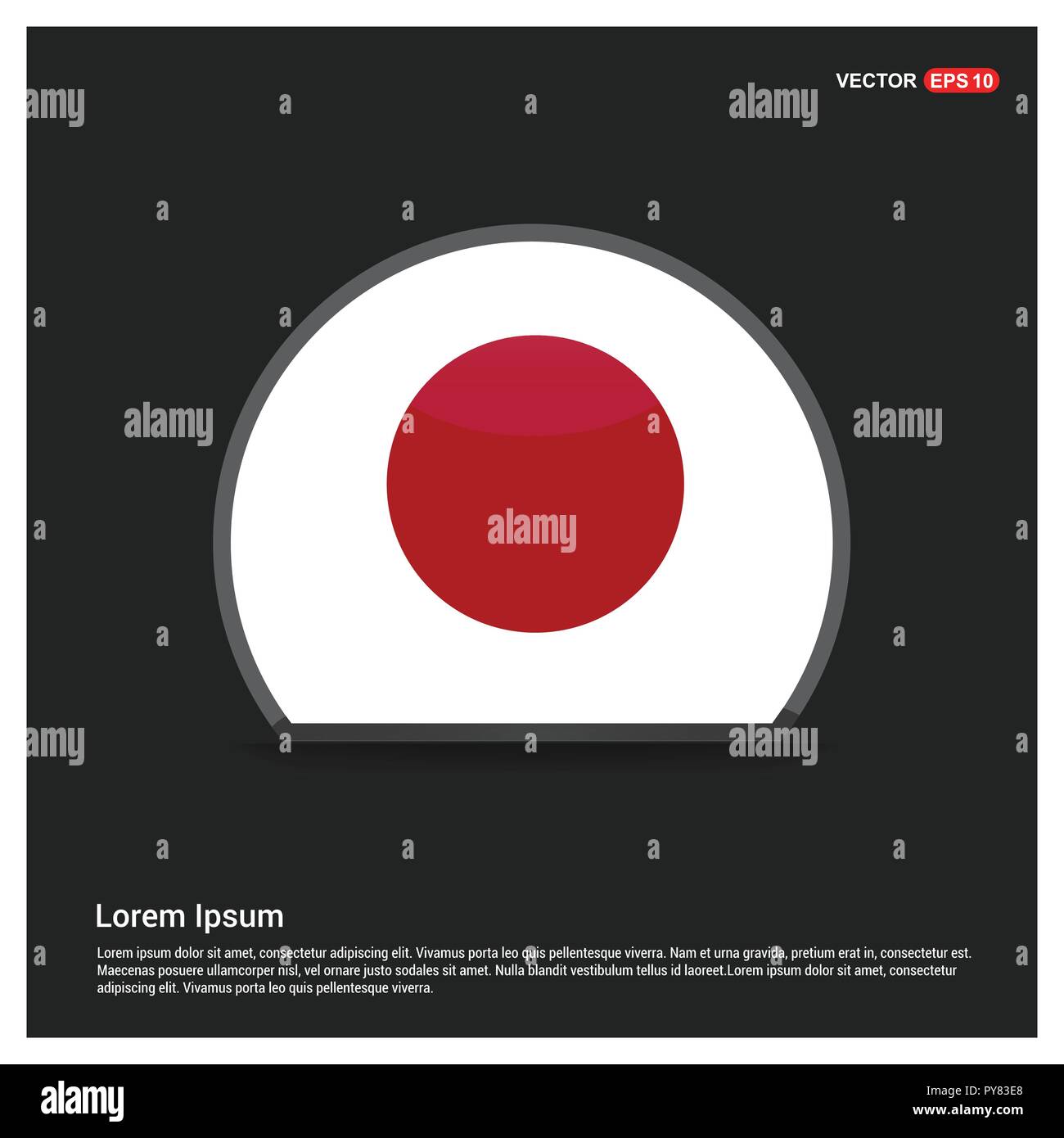 Japan flag design vector Stock Vector Image & Art - Alamy