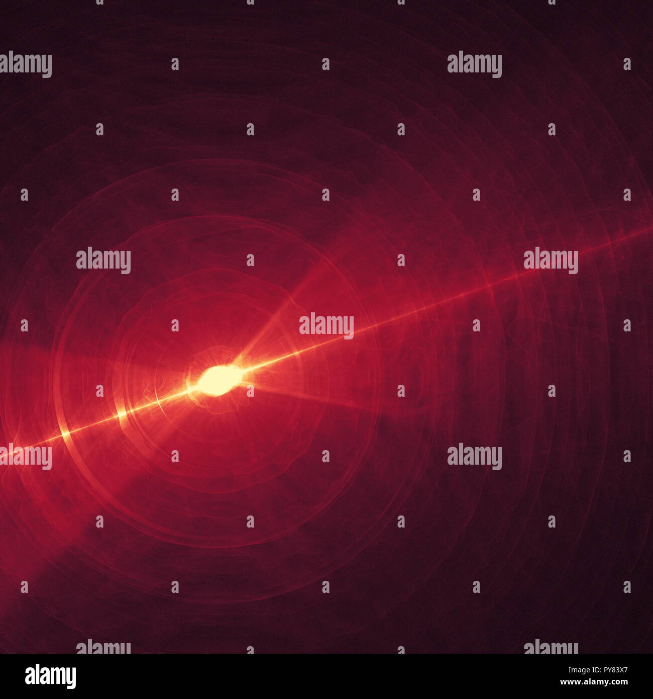 glowing red curved lines over dark Abstract Background space universe ...