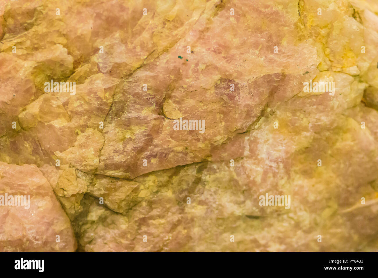 Specimen of rose quartz stone from mining industry. Rose quartz has ...