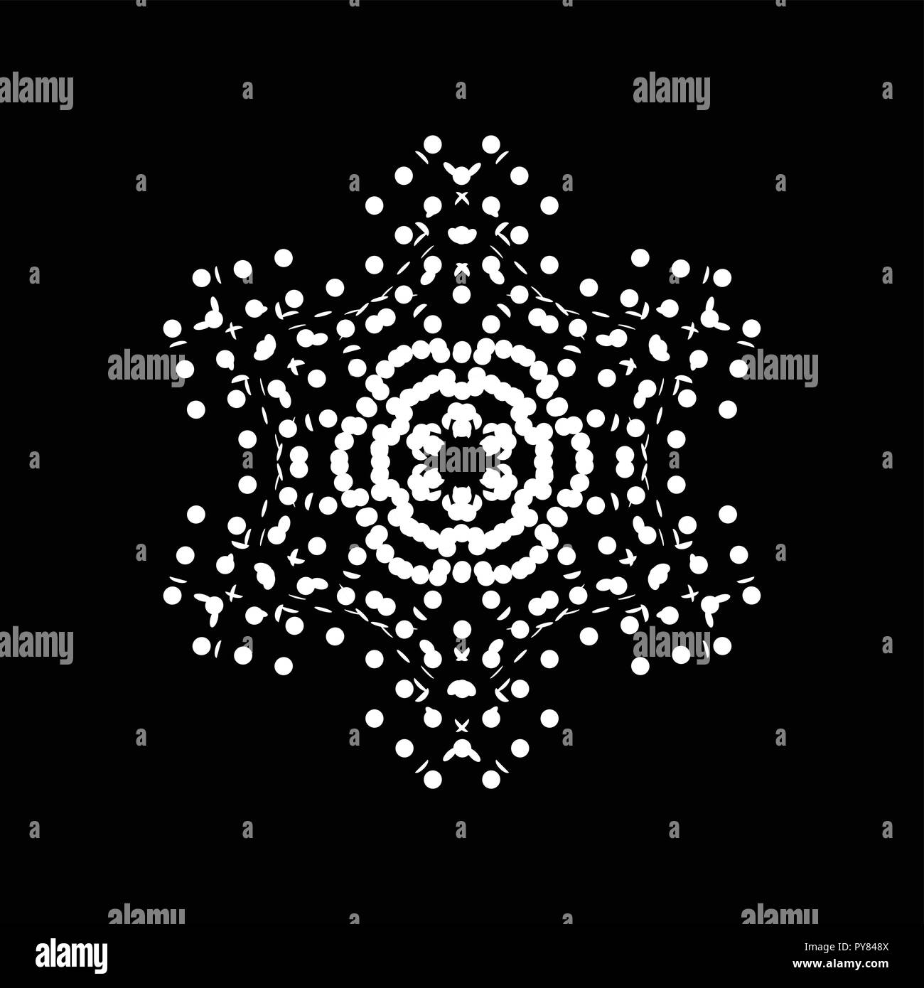 Halftone Isolated Snowflake Stock Vector Image & Art - Alamy