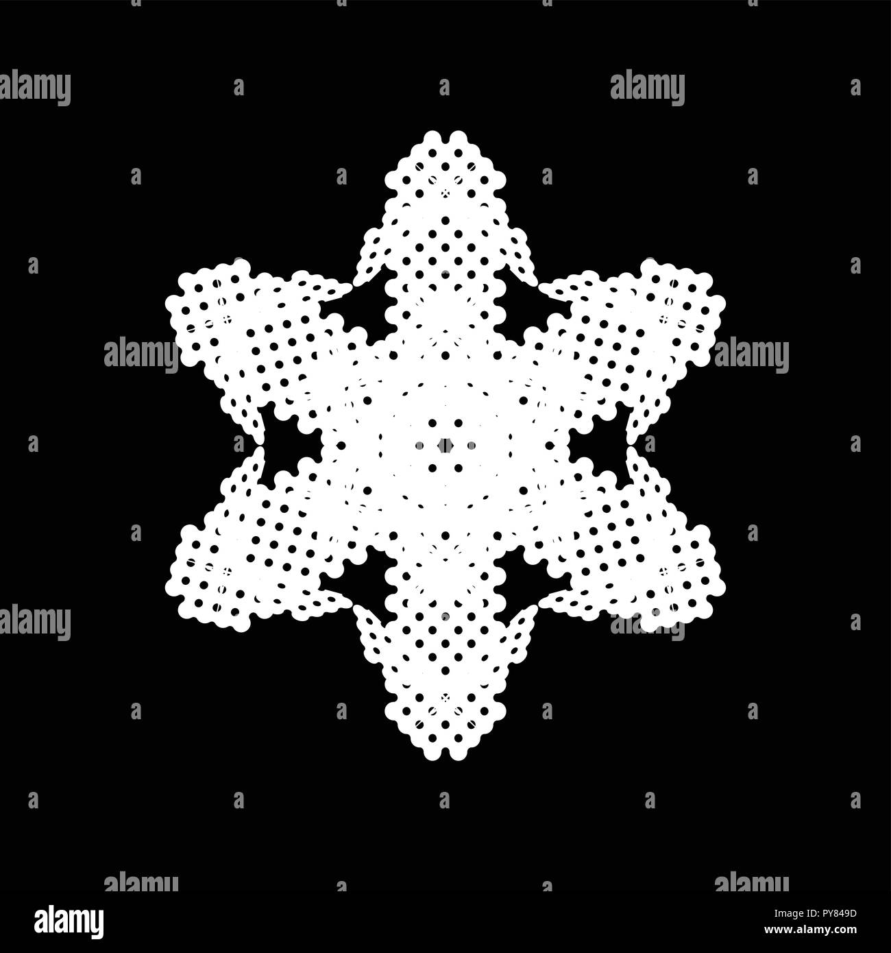 Halftone Isolated Snowflake Stock Vector Image & Art - Alamy