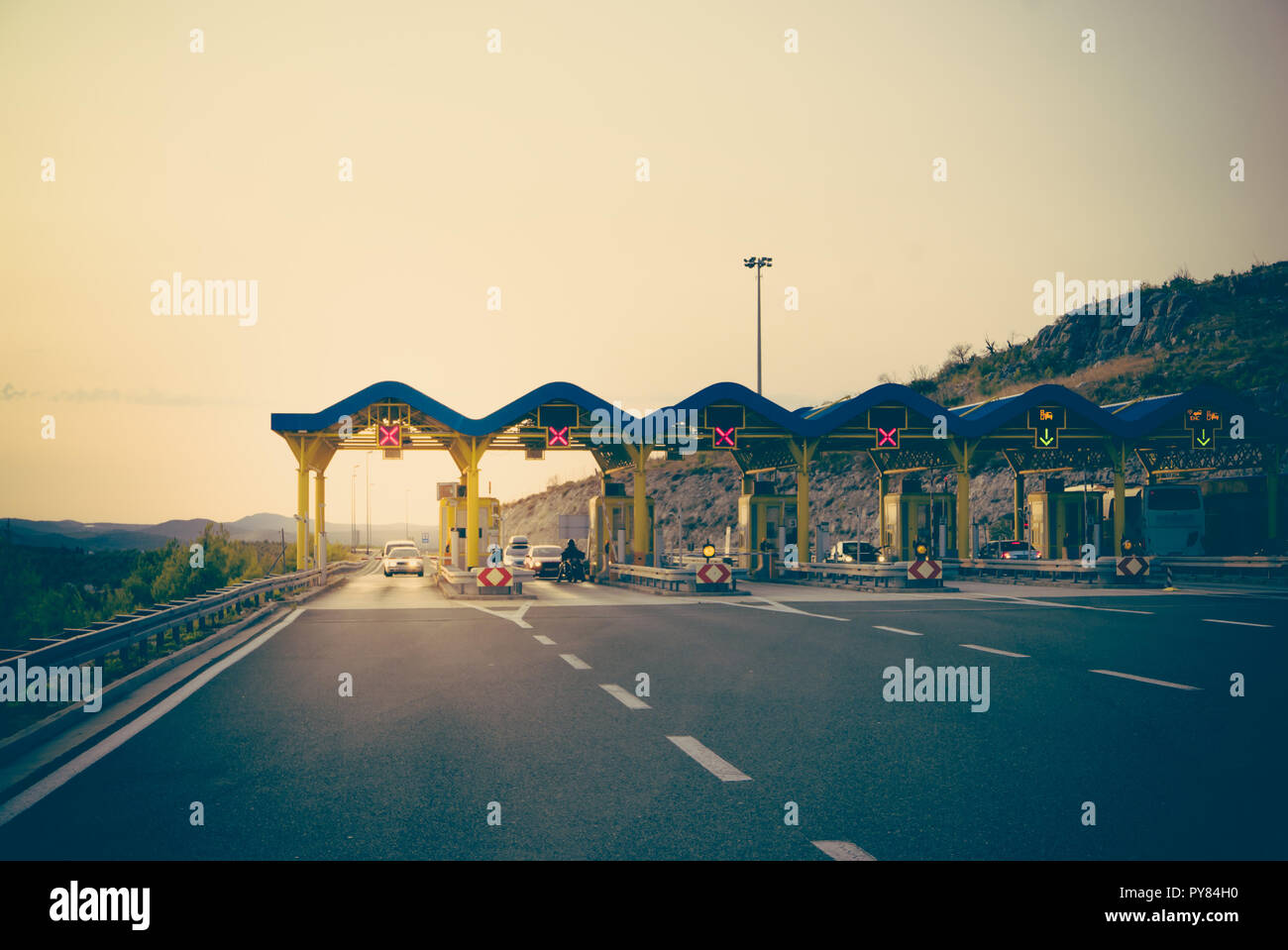 Toll gate vintage hi-res stock photography and images - Alamy
