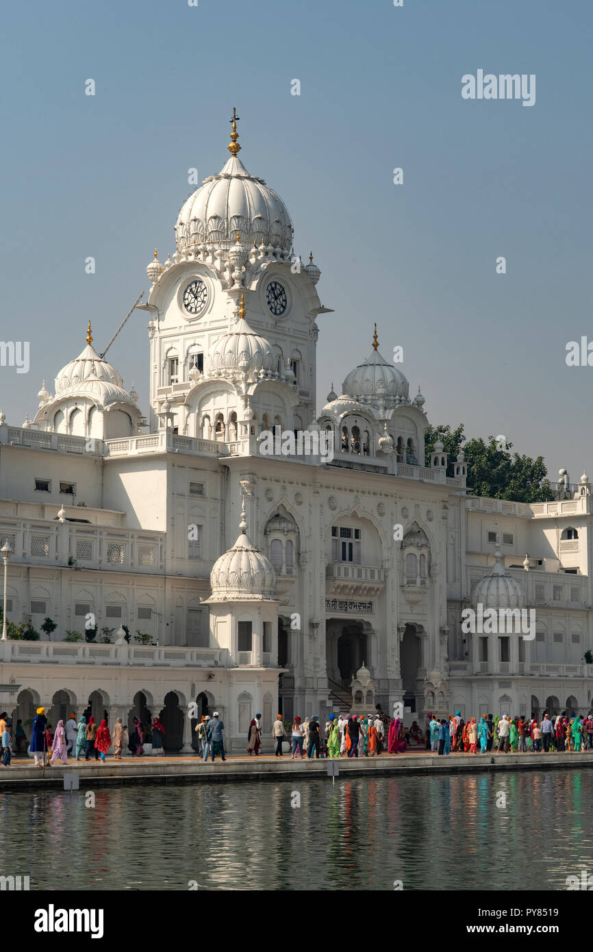 Clocktower Gate at Harmandir Sahib, Amritsar, Punjab, India Stock Photo ...