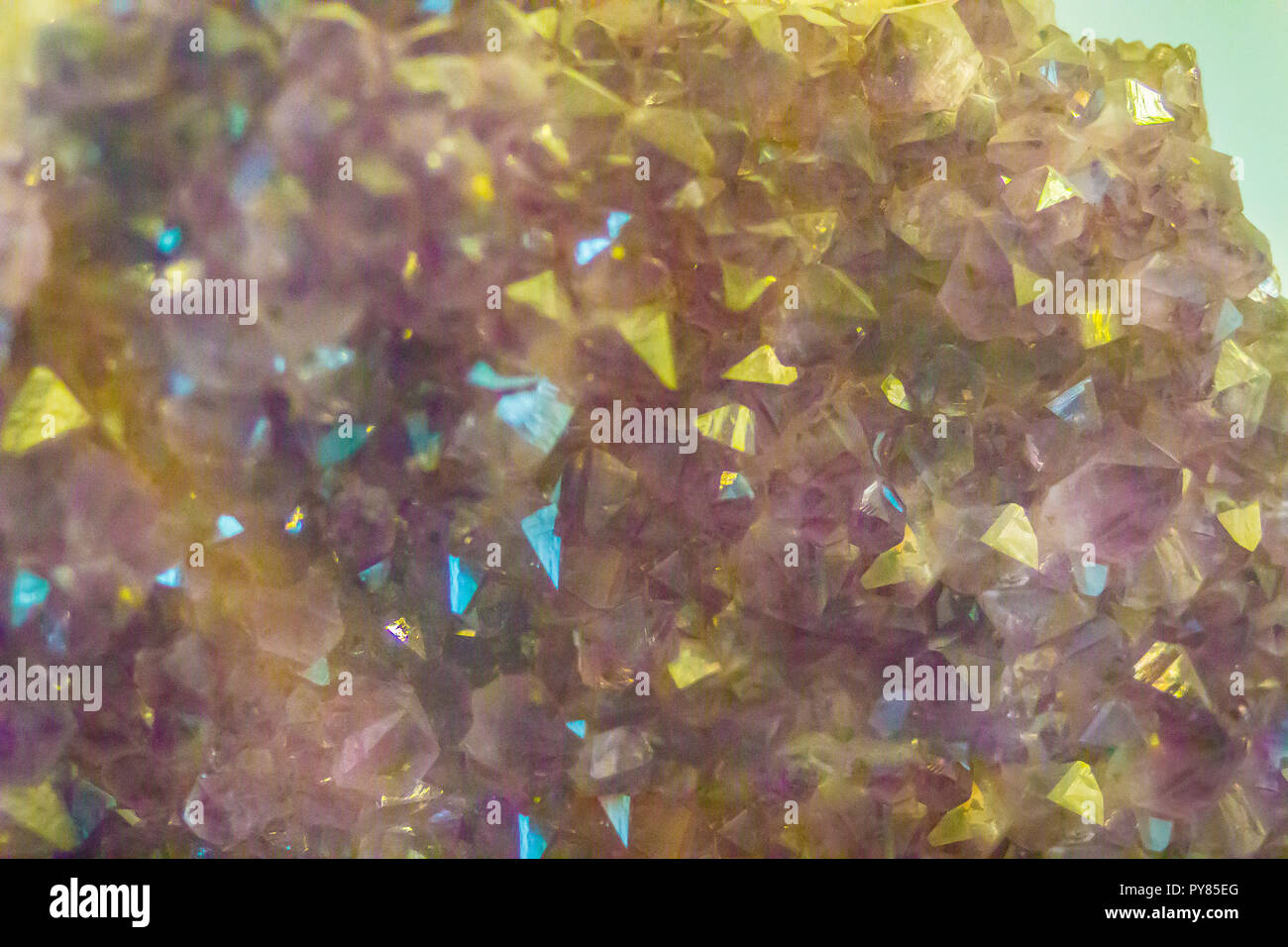 Purple Amethyst rock specimen from mining and quarrying industries ...