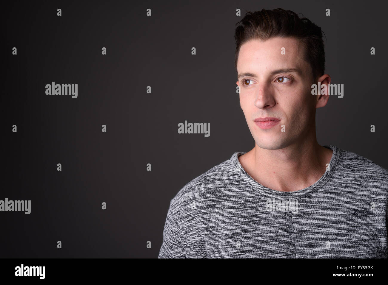 Dark gray head hi-res stock photography and images - Alamy