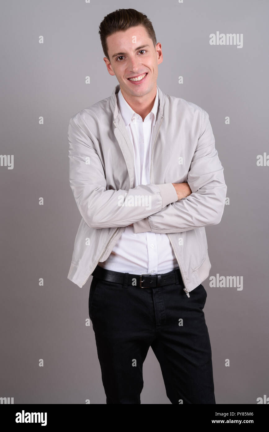 Man wearing jacket hi-res stock photography and images - Alamy